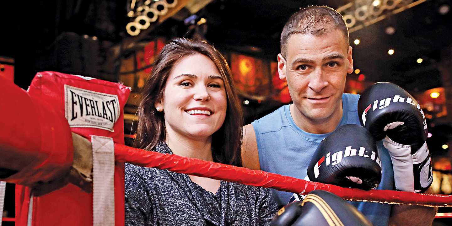 Bentley alumni James Arredondo and Vanessa Baca boxed to raise money ...