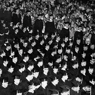 A look back at Bentley Commencements through the years