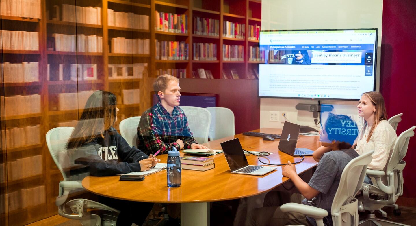 Bentley Library Group Study Rooms | Bentley University